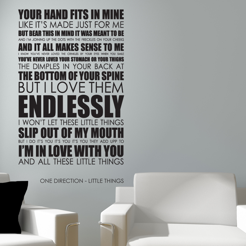 One Direction Lyric Drawings One Thing