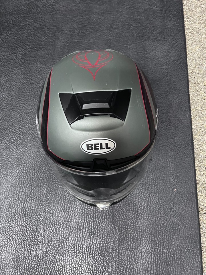 Bell SRT Street Helmet Hart Luck Skull Charcoal / White / Red XSmall | eBay