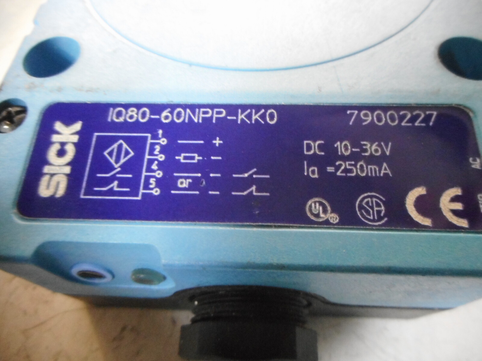 SICK -- IQ80-60NPP-KK0 -- IQL INDUCTIVE PROXIMITY SENSORS -- 7900227 | eBay