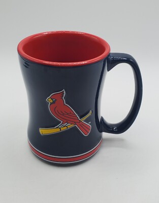 St. Louis Cardinals Coffee Mug - 14oz Sculpted Relief Blue 2019 Boelter ...