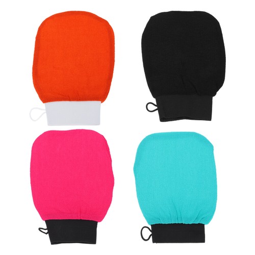 4 Pcs Scrub Gloves Miss Washing Towel Practical Bath Exfoliating Mitten ...