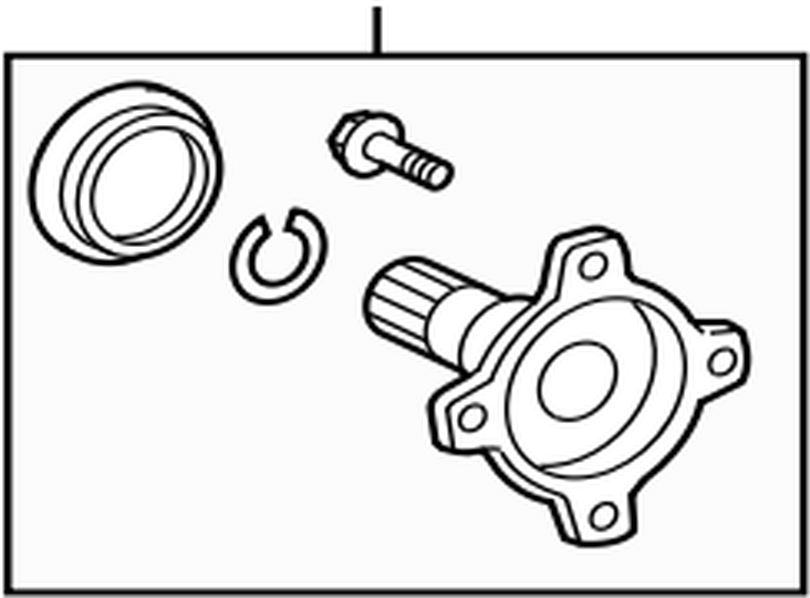 41309-28050 Toyota Shaft sub-assy, rear differential side gear ...