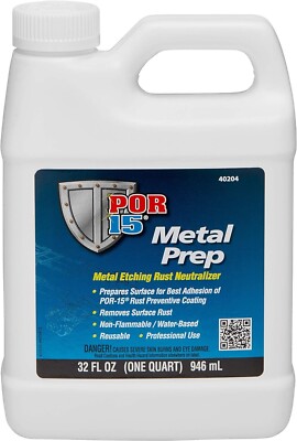 New POR-15 40204 Metal Prep Rust Remover Quart, Free Shipping ...