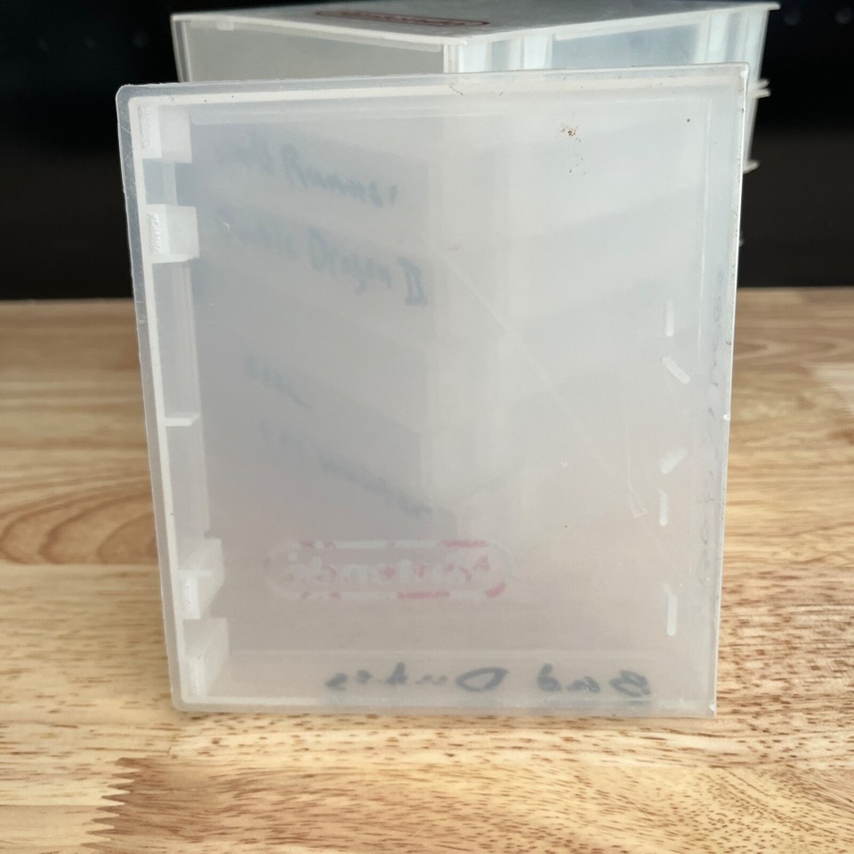 Clear Nintendo NES Rental Plastic Clam Shell Official Game Case ...