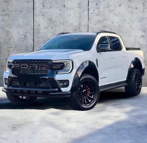 2023+ T9 NEW SHAPE Ford Ranger Wildtrak Extra Wide Arch Kit Gloss Black ...