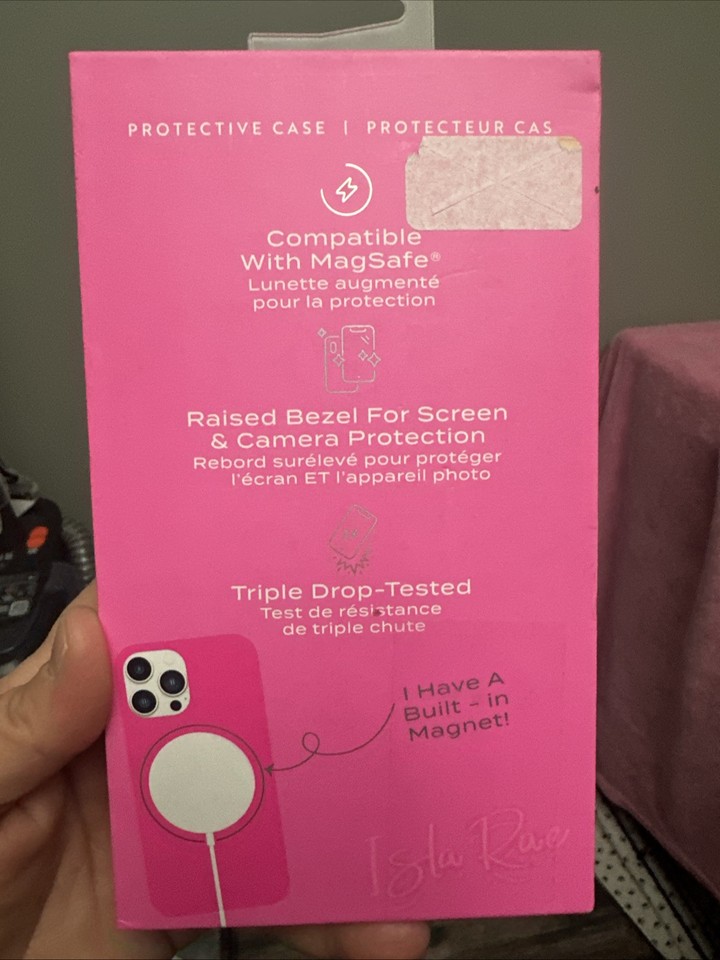 Isla Rae MagSafe iPhone Case Neon Pink For iPhone 15/14/13 | eBay