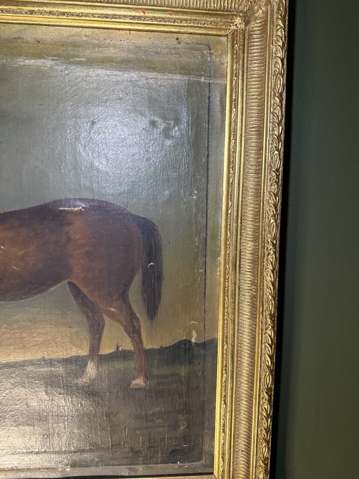 Large Antique Signed And Dated 1858 Horse Portrait Oil Painting | eBay