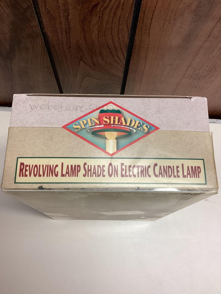 Vintage Spin Shades Revolving Lamp Shade Electric Candle Lamp 4 Seasons ...