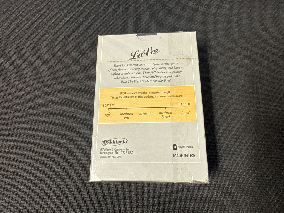 Rico La Voz Strength Medium Hard Baritone Sax Reeds 10-Pack RLC10MH | eBay