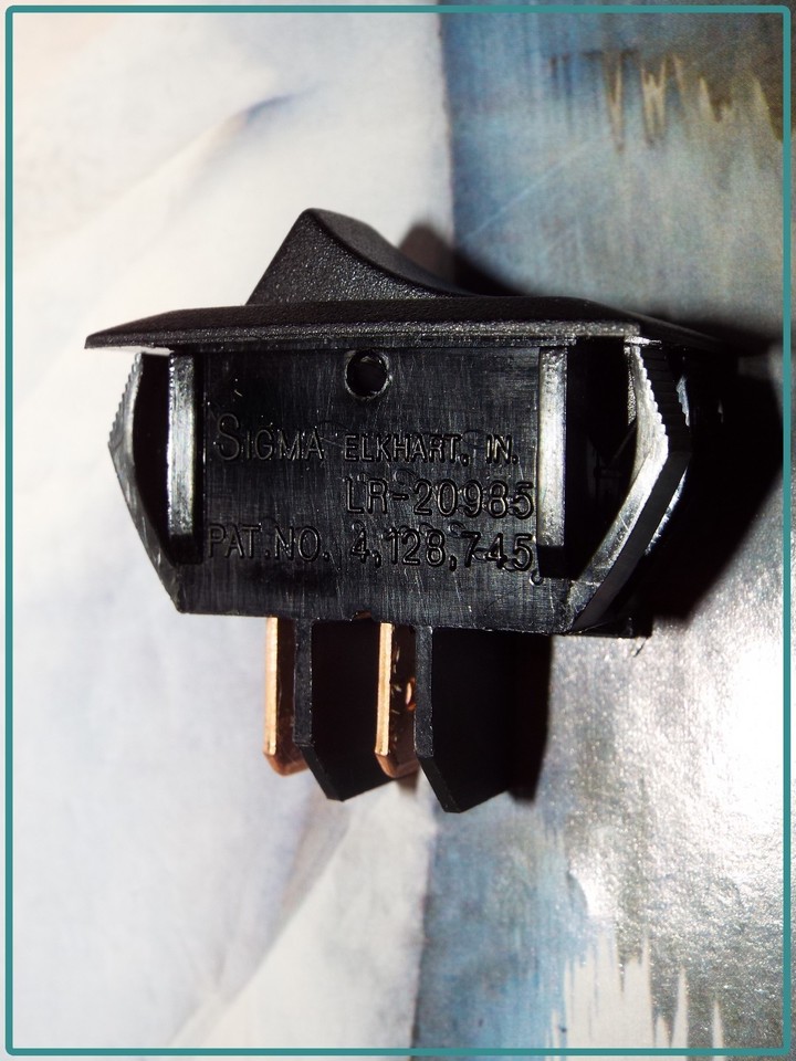 Sigma ON/OFF SWITCH 2 PRONG (PIN) 16A 125V, 12A 250V 3/4 H.P. 10V 14V ...