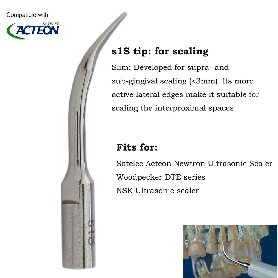 Dental Ultrasonic Scaler Newtron LED Handpiece HS-7L Satelec ACTEON ...