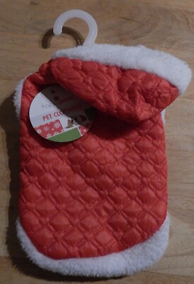 Happy Paws Red Dog's Puffer Coat Size S | eBay