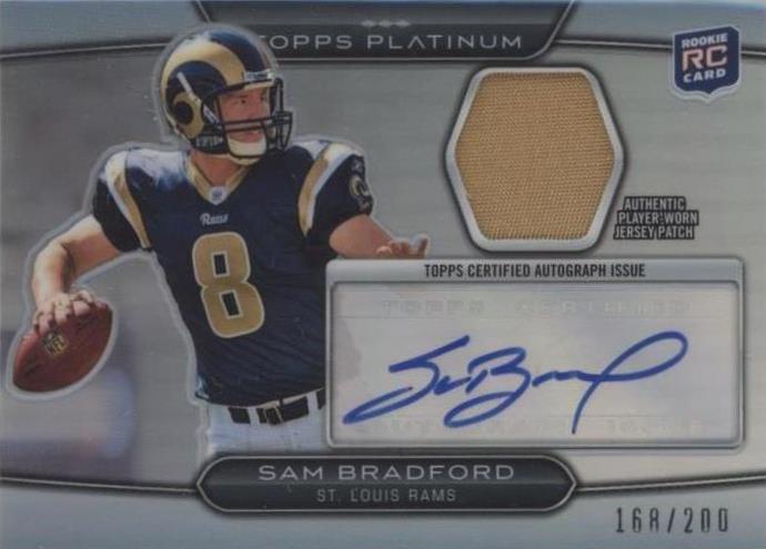2010 Topps Platinum - Autographed Refractor Patch Sam Bradford #ARP-SB ...