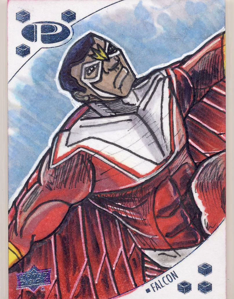 Marvel Falcon Drawing