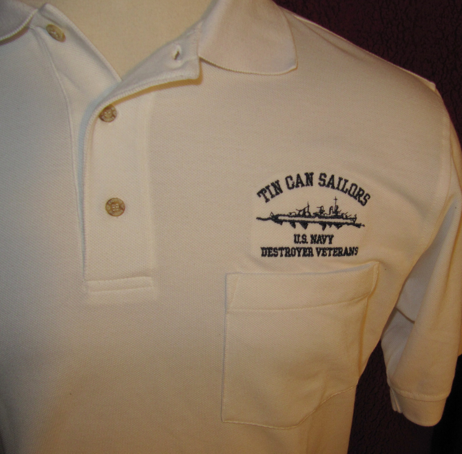 Tin Can Sailors U.S. Navy Destroyer Veterans Mens Pol… - Gem