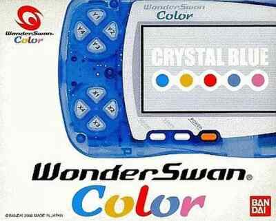 Bandai WonderSwan Color Crystal Blue Console with Box, Manual Working ...