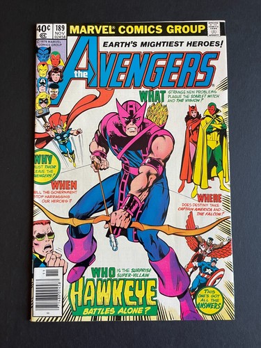 Avengers #189 - Wings and Arrows! (Marvel, 1979) VF- | eBay
