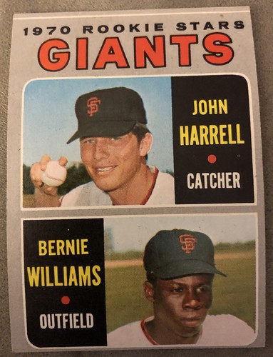 1970 Topps John Harrell Bernie Williams Giants Rookie Star 401 Mid-To ...