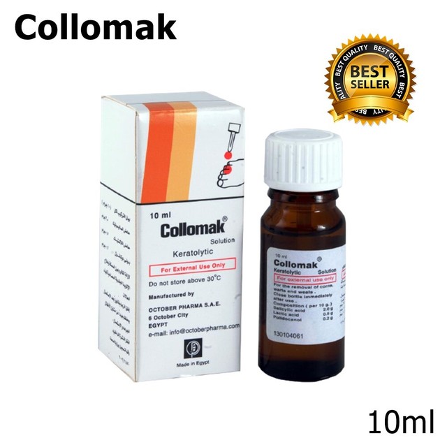 Collomak Salicylic acid remove wart callouses, 10ml for sale online | eBay