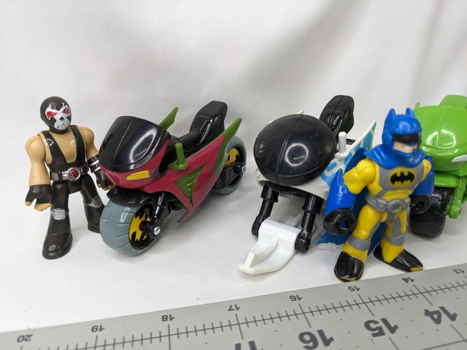 Fisher Price Imaginext Batman Robin Bane Motorcycles Lot | eBay
