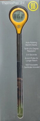 NIB Thermoworks ThermoPop 2+ 8" YELLOW | eBay