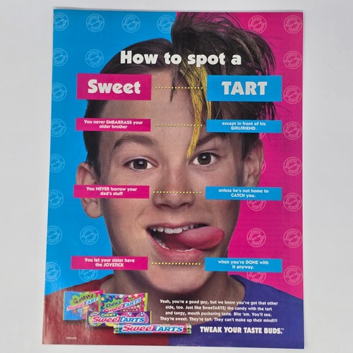 SweeTarts Gummy Chewy Candy Good Guy Print Ad/Poster Official Promo Art ...