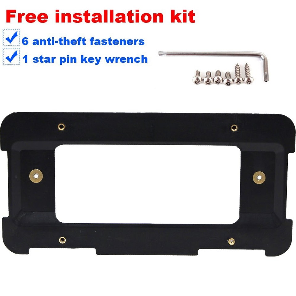 For BMW 3/4/5/6 X M Z Rear License Plate Mount Bracket Holder W/ Screws ...