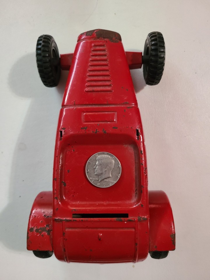 Vintage Nylint Ford Red Hot Rod Jalopy Roadster 1960's Car Pressed ...