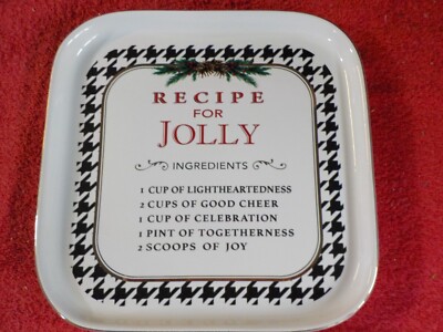 Ashland Ceramic Square 8.5in Recipe for Jolly Giving Plates (RC 4) | eBay