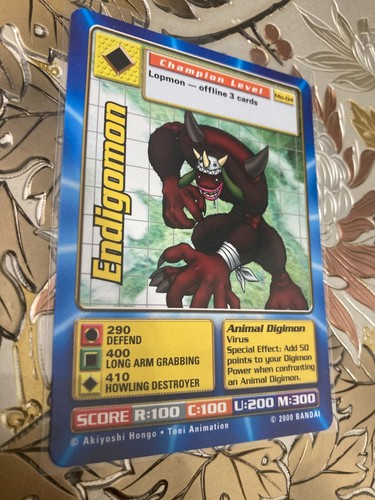 Digimon Digi Battle Endigomon Mo-04 Vintage Movie Promo Card | eBay