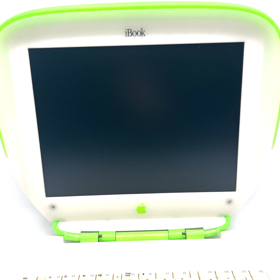 Apple iBook G3 466MHz 320MB/DVD/Key Lime AC100V | eBay