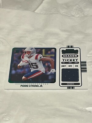 2022 Contenders🔥PIERRE STRONG JR🔥MINT?!🔥GREEN JERSEY PATCH Season ...