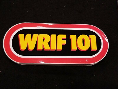 Vintage WRIF Detroit Rock Radio Bumper Sticker Decal 101 FM | eBay