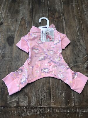 Fashion Pet Unicorn Dog Pajamas Pink S | eBay