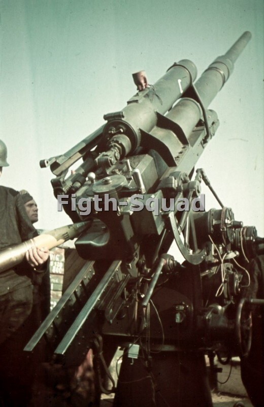 WW2 Picture Photo German 88 mm anti-aircraft anti-tank artillery gun ...