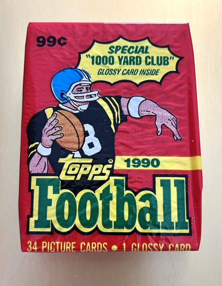 1990 Topps Football Set In True Sealed Factory Origin Box | eBay