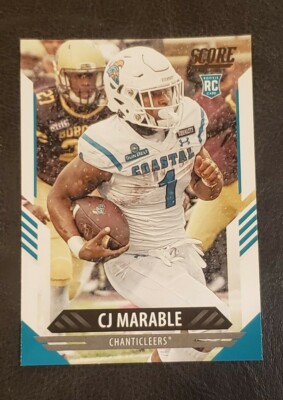 2021 Score Football #398 CJ Marable - Coastal Carolina Chanticleers RC ...