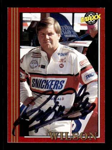 RICK WILSON SIGNED 1992 MAXX RED #8 - NASCAR ON-CARD AUTO | eBay