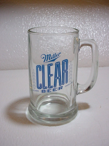 HTF VINTAGE MILLER CLEAR BEER GLASS MUG, COLLECTIBLE | eBay