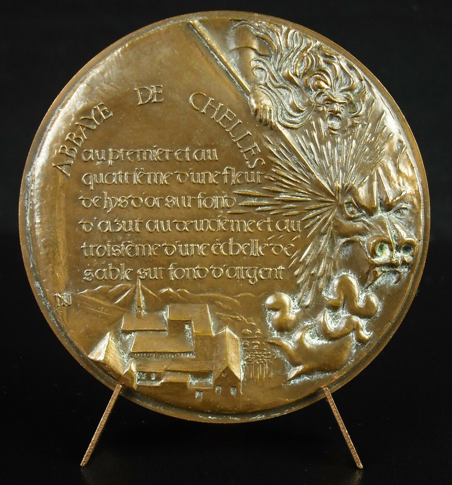 Medal Royal Abbey of Chelles Abbesses 1978 72 mm "NJ" SC Religious ...