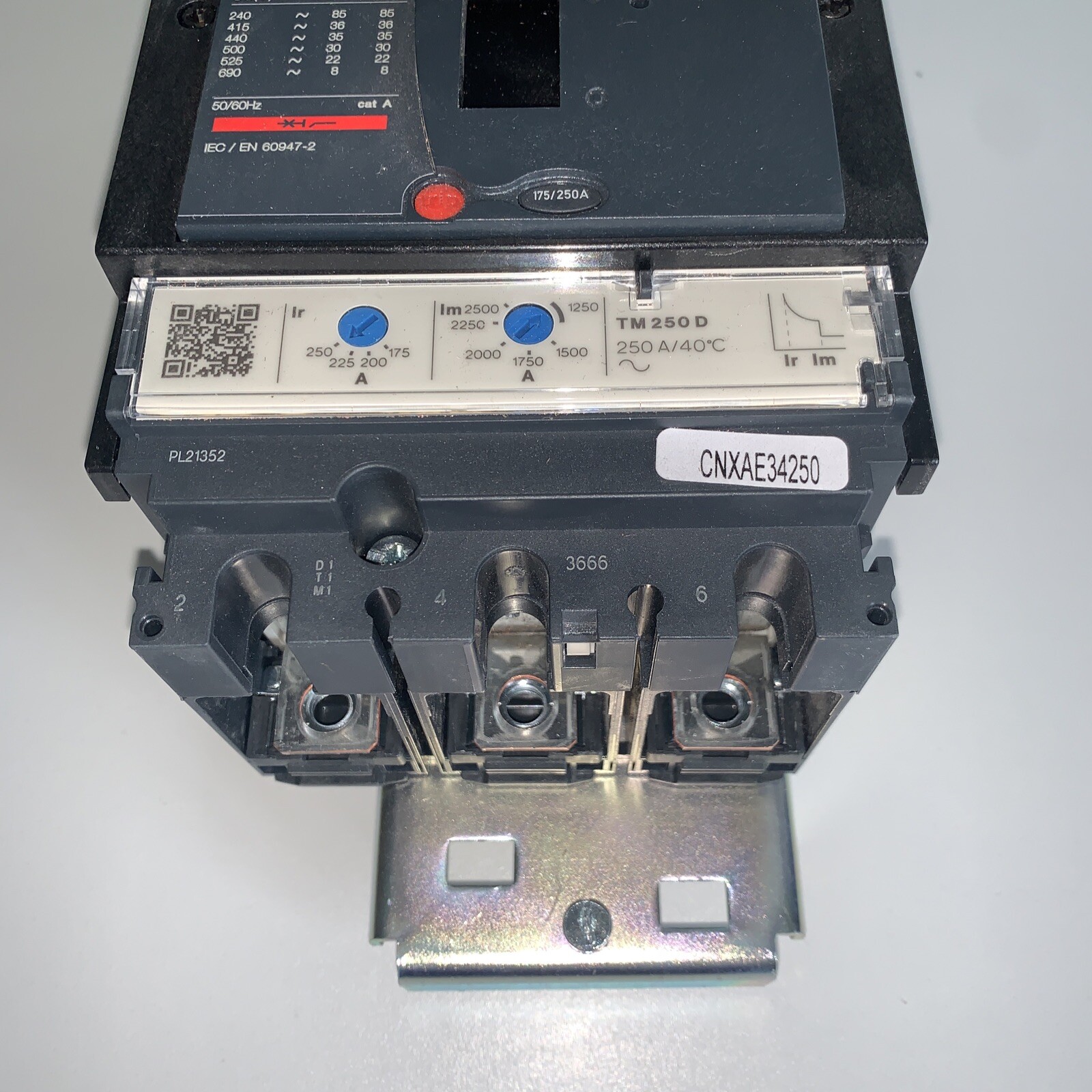 SCHNEIDER I-LINE NSX250F TM250D TP MCCB 175A - 250A 250 AMP CNXAE34250 ...