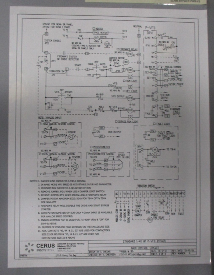 Titan Cerus VFD Motor Controller & Enclosure CI-030-P4 35.9KVA 30HP 3PH ...