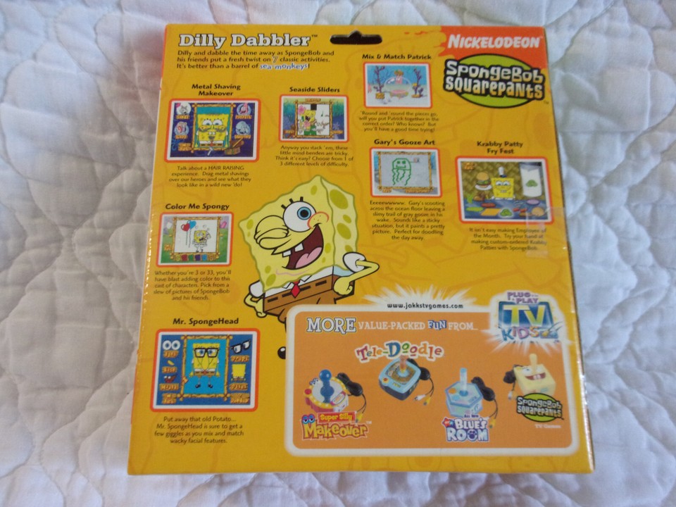 SPONGEBOB SQUAREPANTS DILLY DABBLER PLUG & PLAY NEW SEALED TV GAMING ...