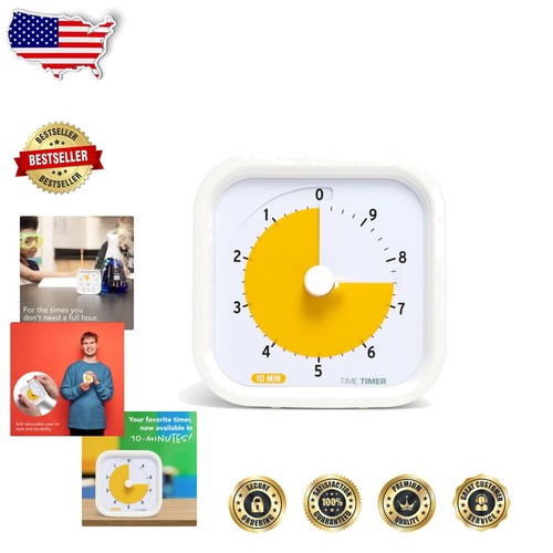 10-Minute Visual Timer with Silicone Case for Classroom and Home ...