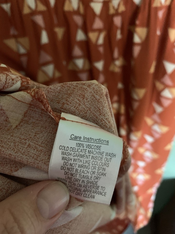 Princess Highway Terracotta Aztec/Diamond Print Shift Boho Sun Dress ...