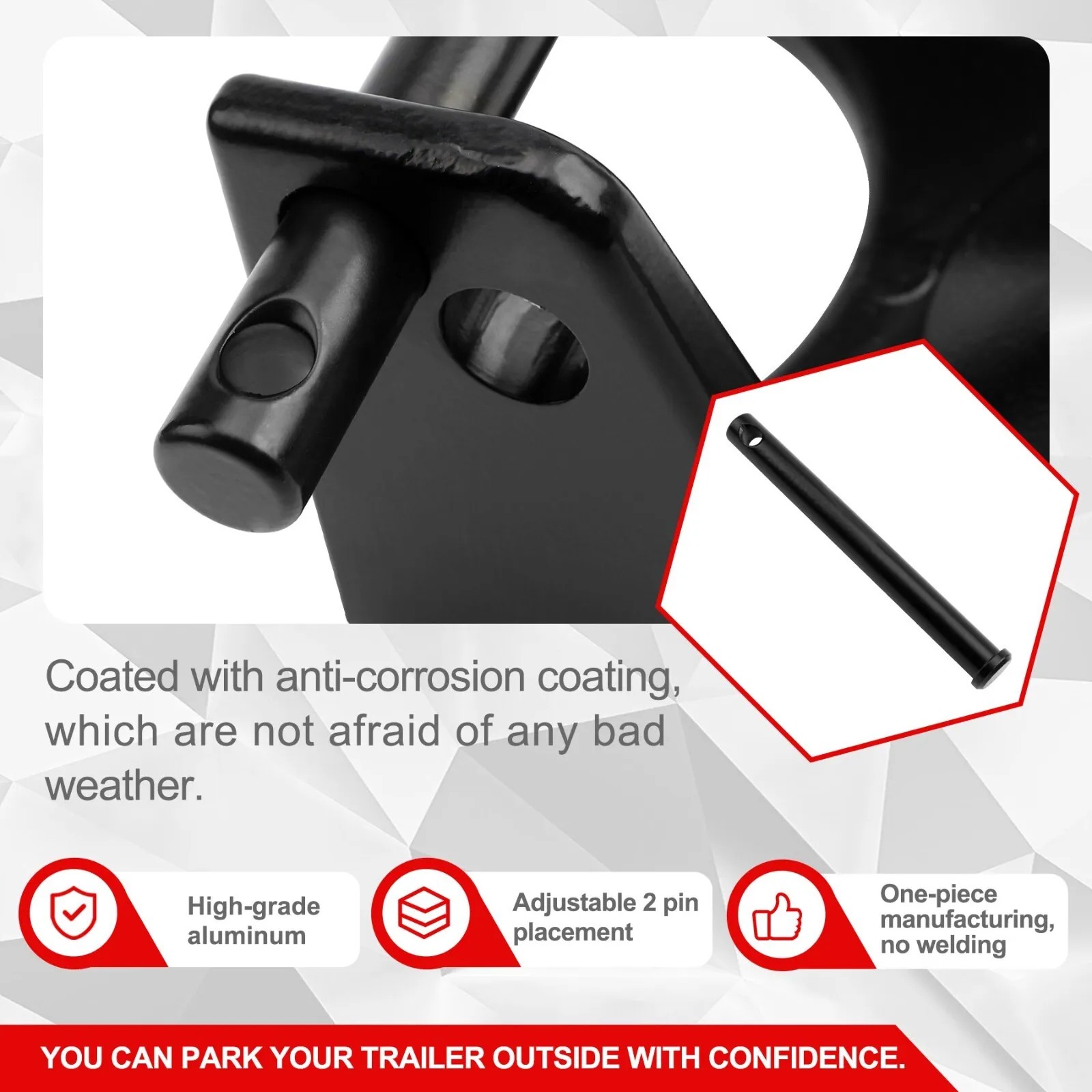 New Gooseneck Trailer Hitch Lock w/ key For RVs Heavy Trailers ...