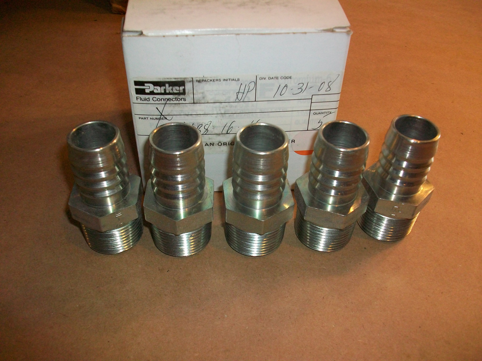 5pc Parker Push Lock Fluid Connector 0188-16-16 NEW | eBay