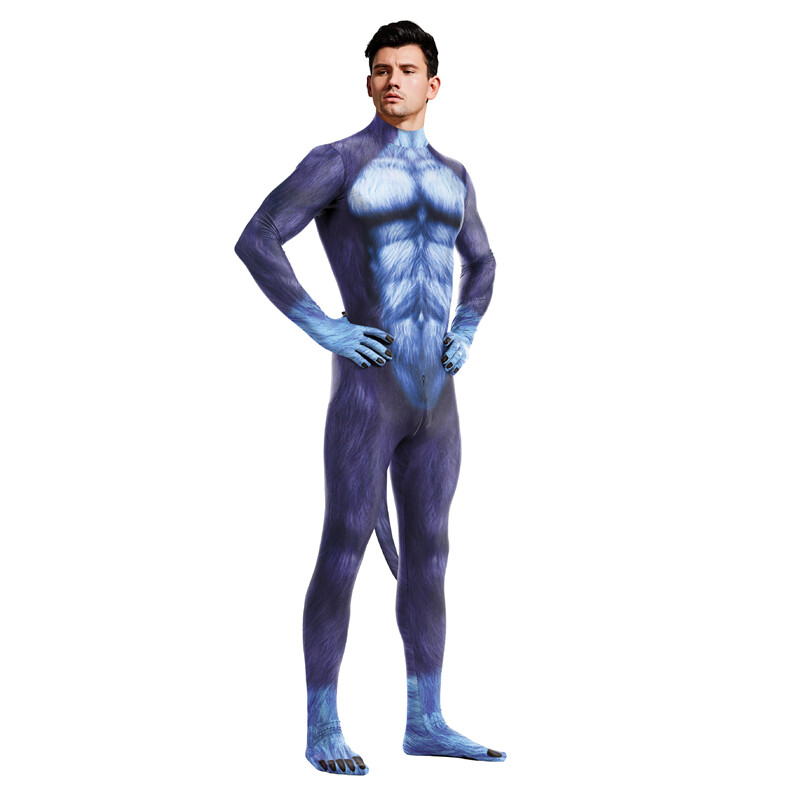 Animal Muscle Jumpsuit Cosplay Bodysuit Costumes Stage Men Suit ...