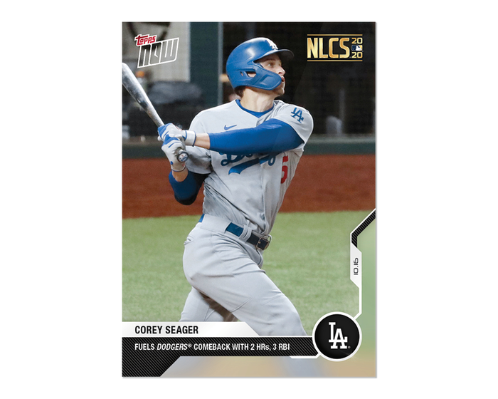 Corey Seager - MLB TOPPS NOW Card 430 2020 NLCS fuels comeback with 2 ...