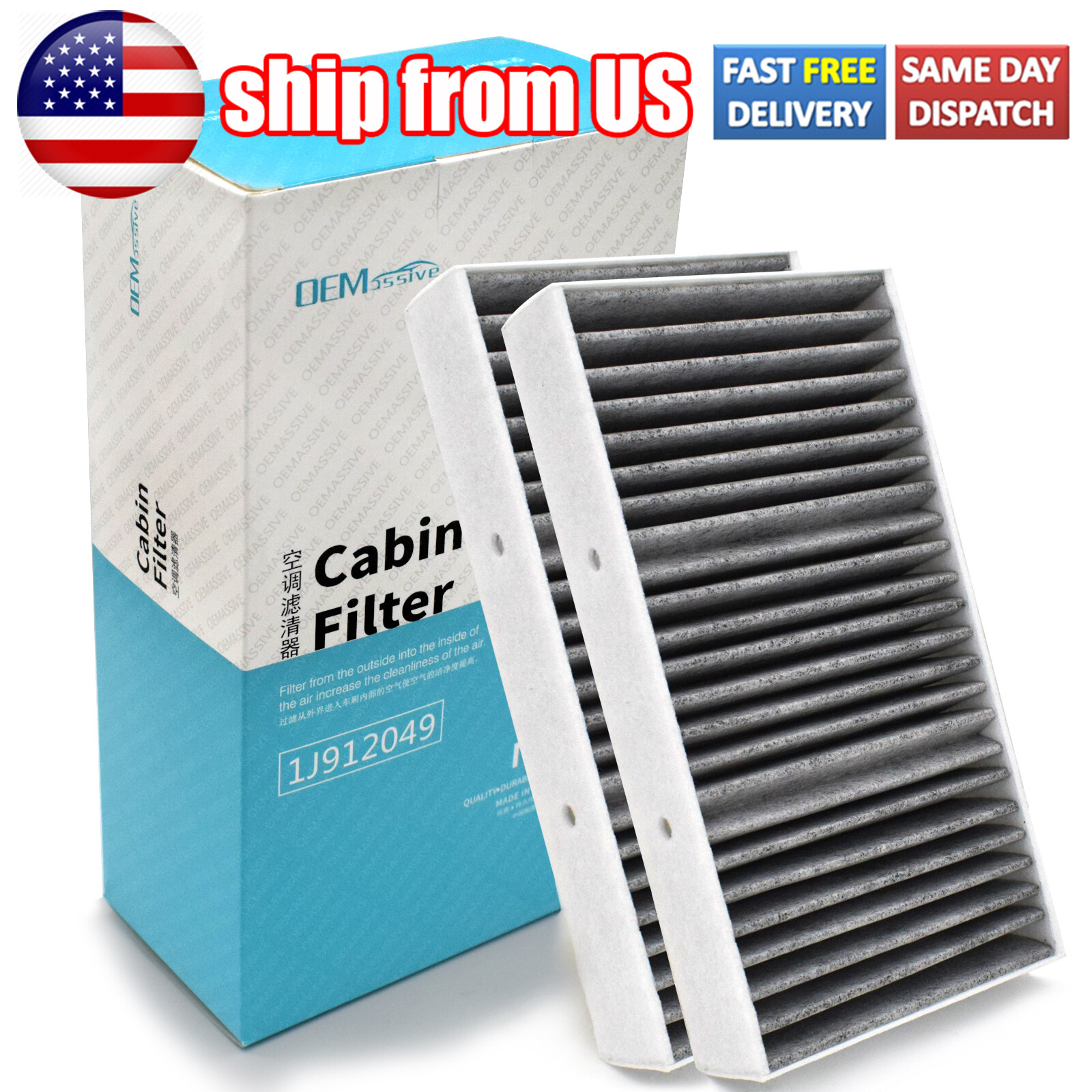 2X Interior Cabin Air Filter 1668300318 For Mercedes-Benz M-Class GLE ...